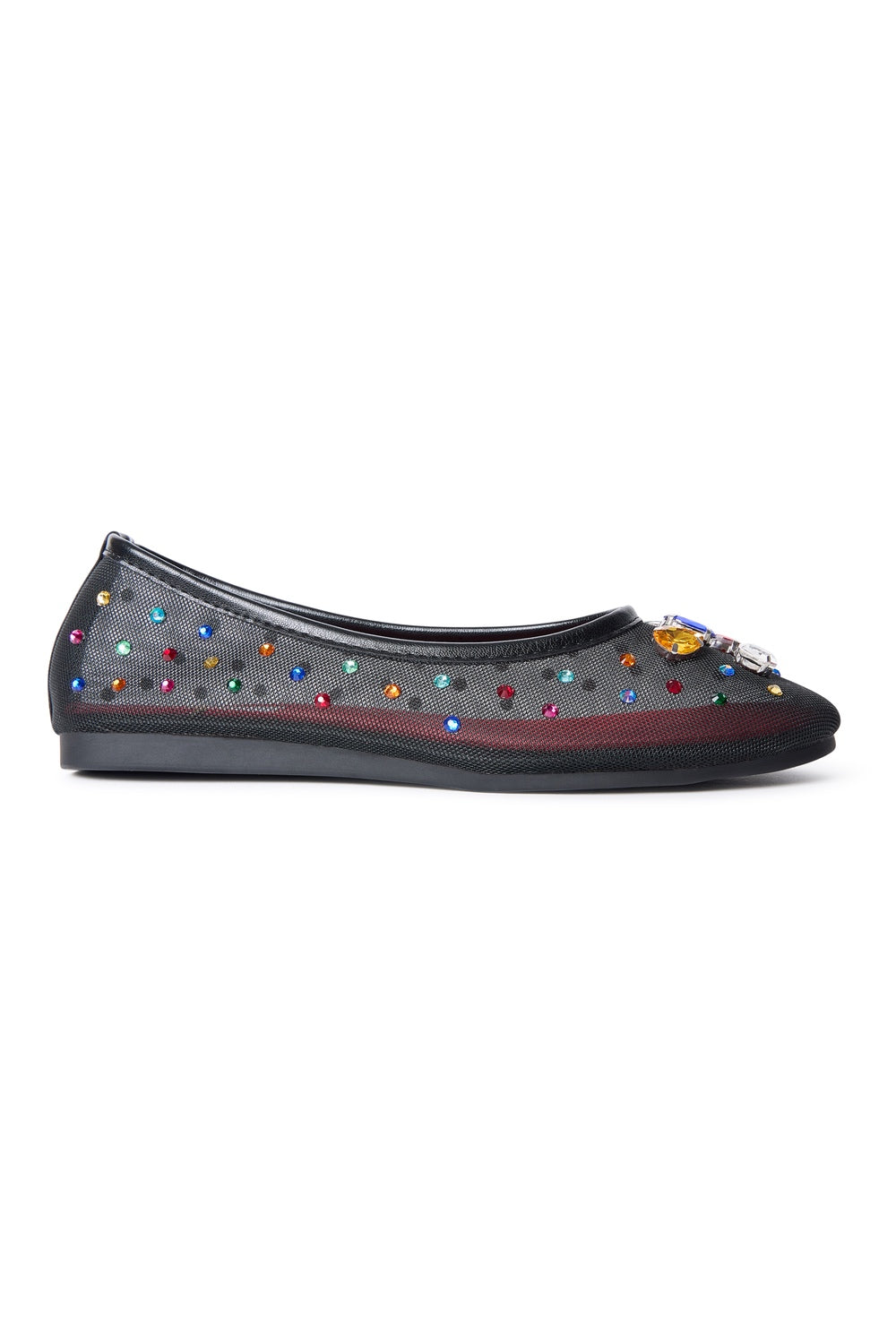 Yulia Rhinestone Mesh Flats – Elegant & Comfortable Women’s Shoes ...